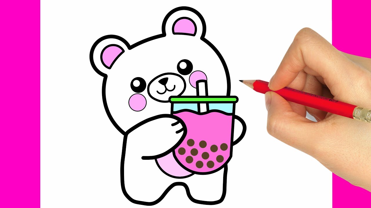 HOW TO DRAW A CUTE BEAR EASY - YouTube