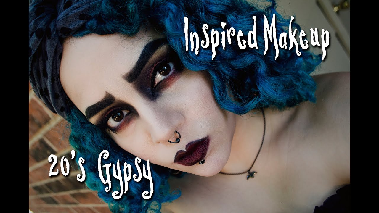 20's Goth-Gypsy Inspired Makeup Tutorial | Viruella - YouTube