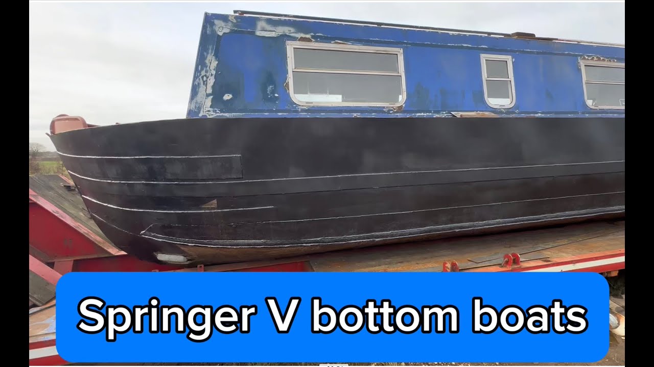 Springer V Bottom narrow boat - YouTube