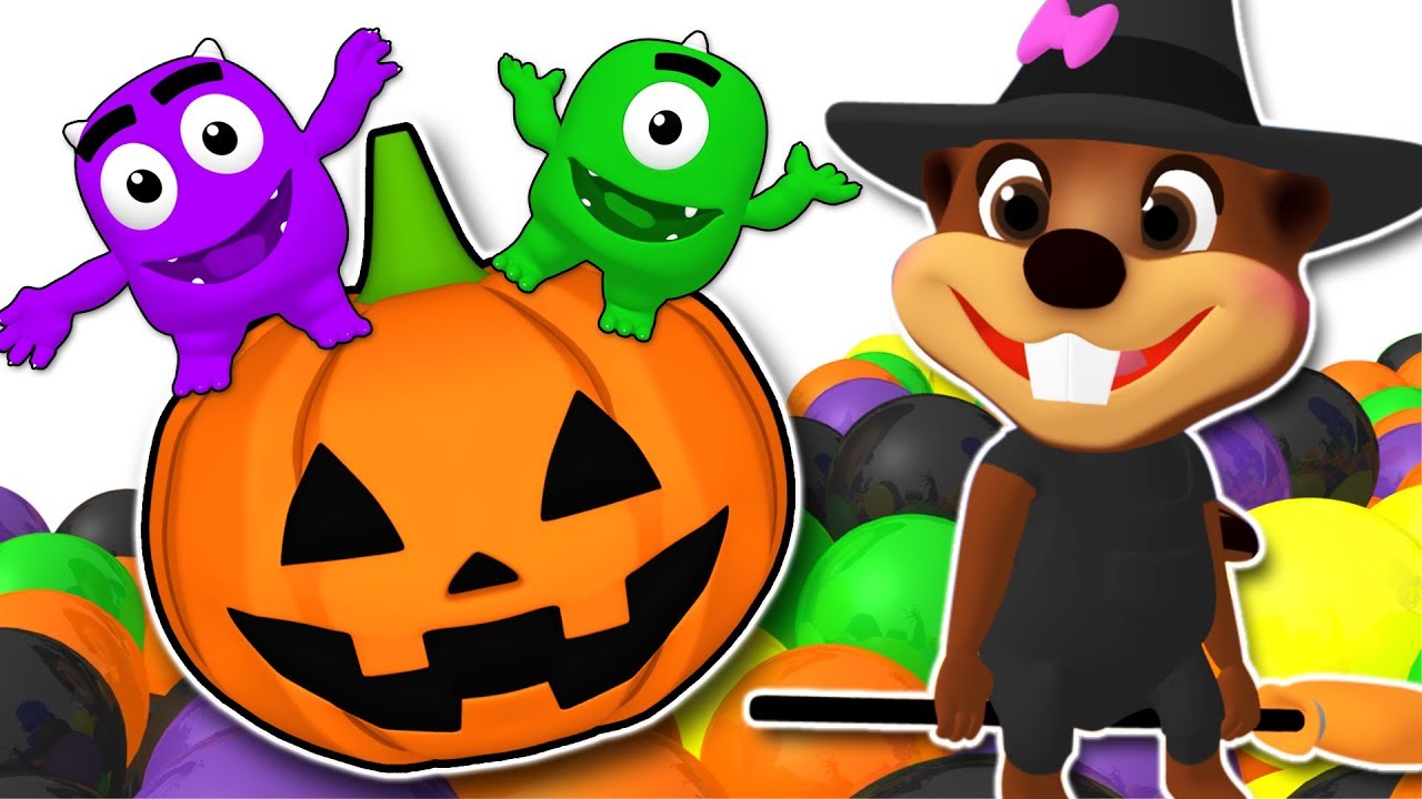 Learn Colors & ABC Alphabet with Halloween Songs Collection | Super ...