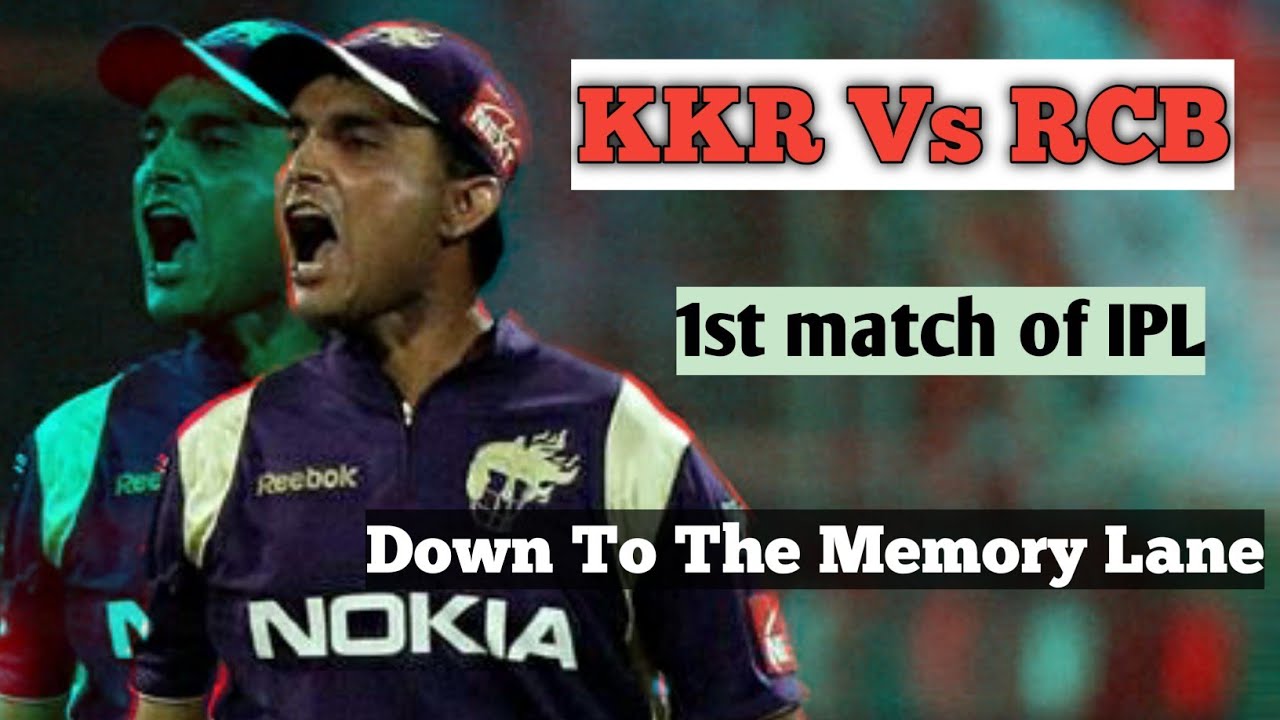 KKR VS RCB 1st match of IPL 2008 |1st Six ,1st Bowl ,1st wicket|Down to ...
