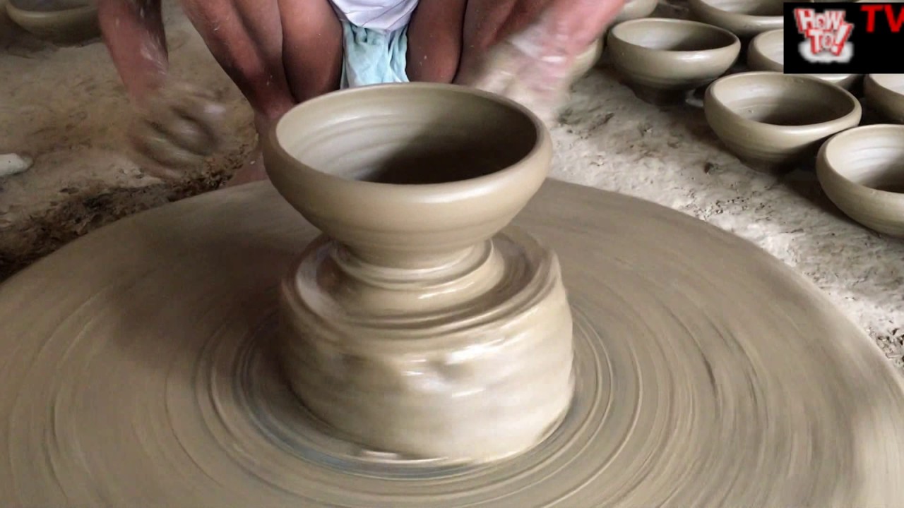 Satisfying pottery // beautiful pot making process from clay ...