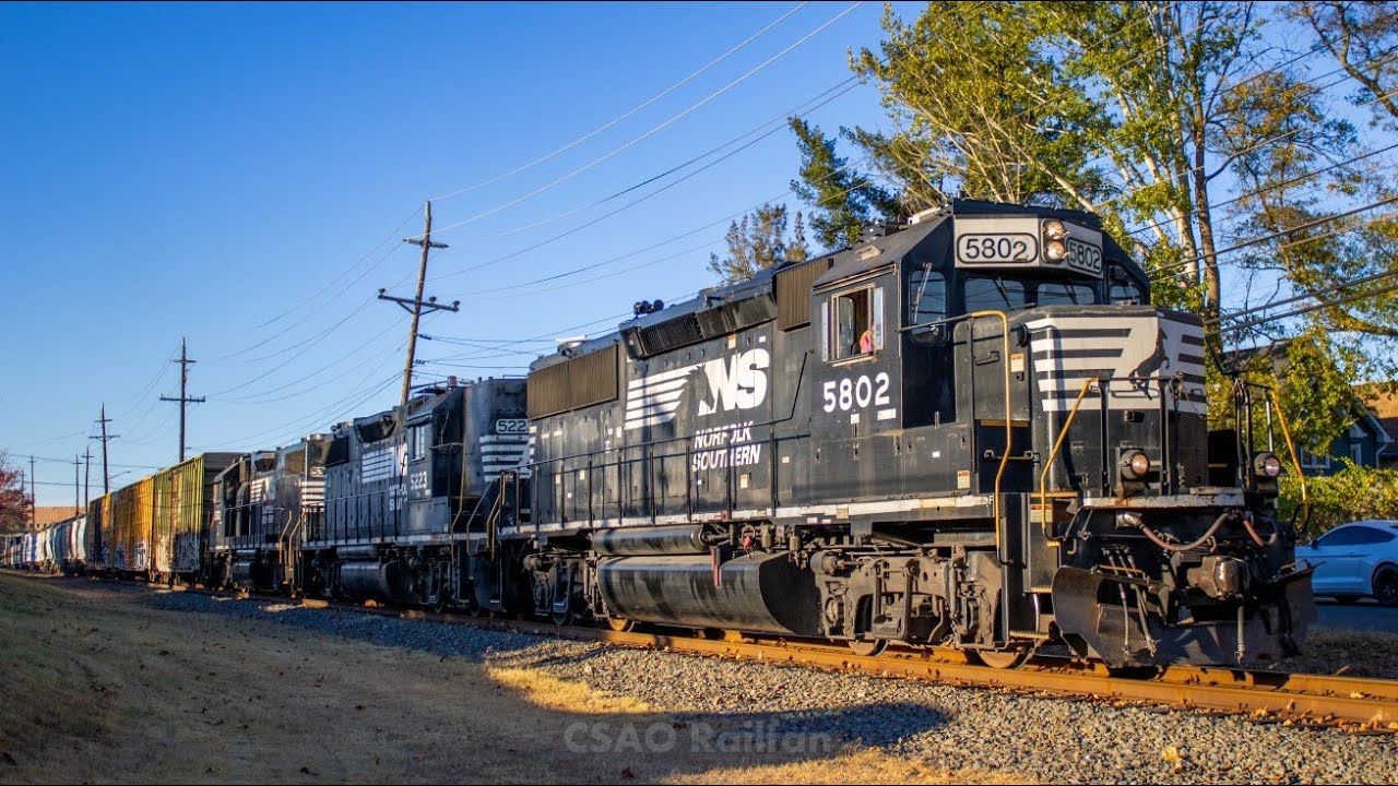 Conrail WPCA-51 With NS 5802 & Ex Erie Comet I Coaches For Cape May ...
