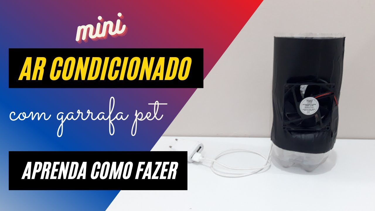 Mini ar condicionado caseiro - DIY - YouTube