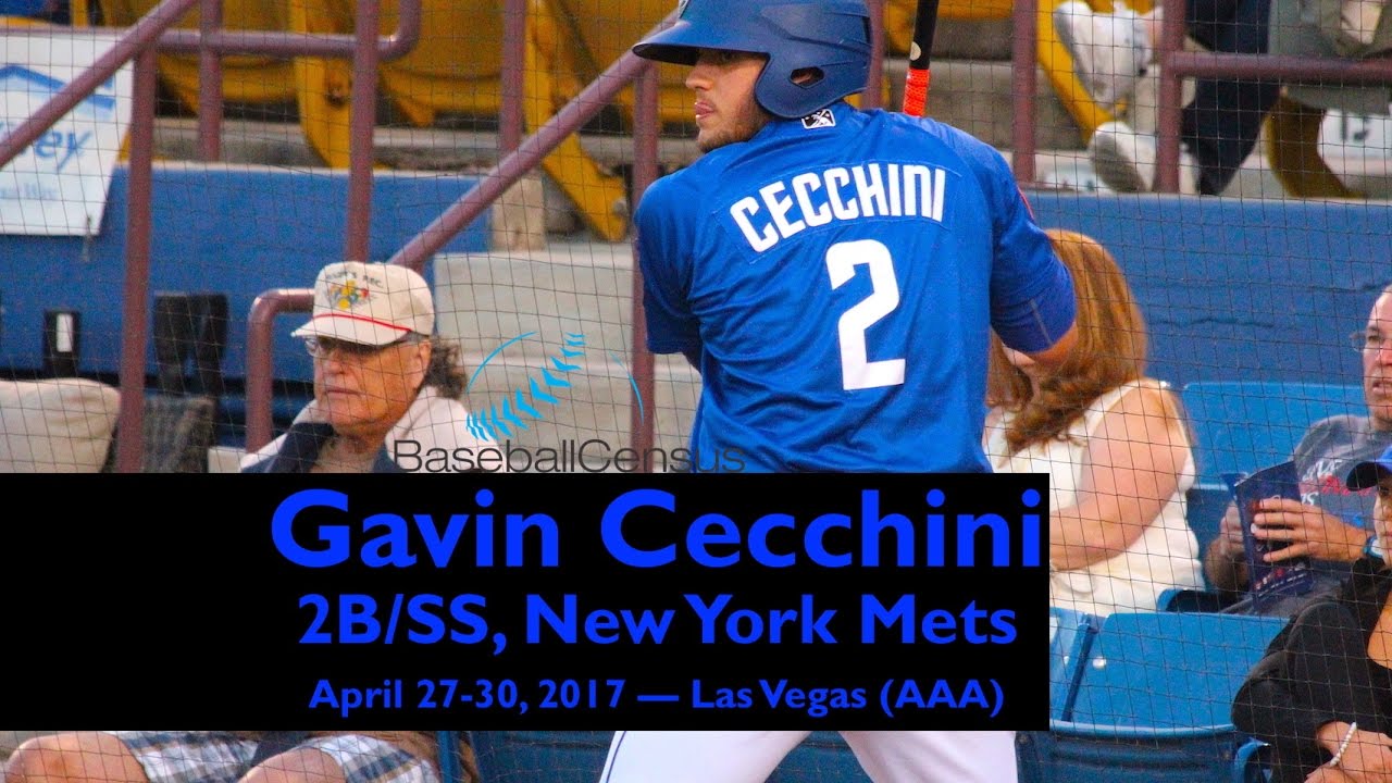 Gavin Cecchini, 2B/SS, New York Mets — April 2017 - YouTube