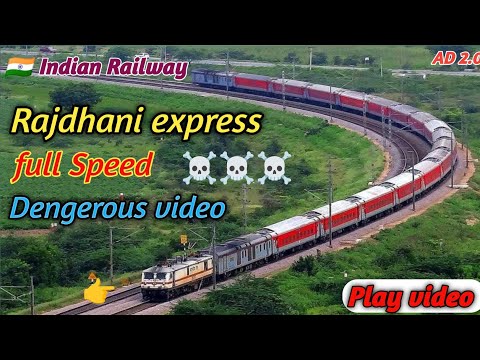 Rajdhani express train | rajdhani express full Speed | rajdhani express ...
