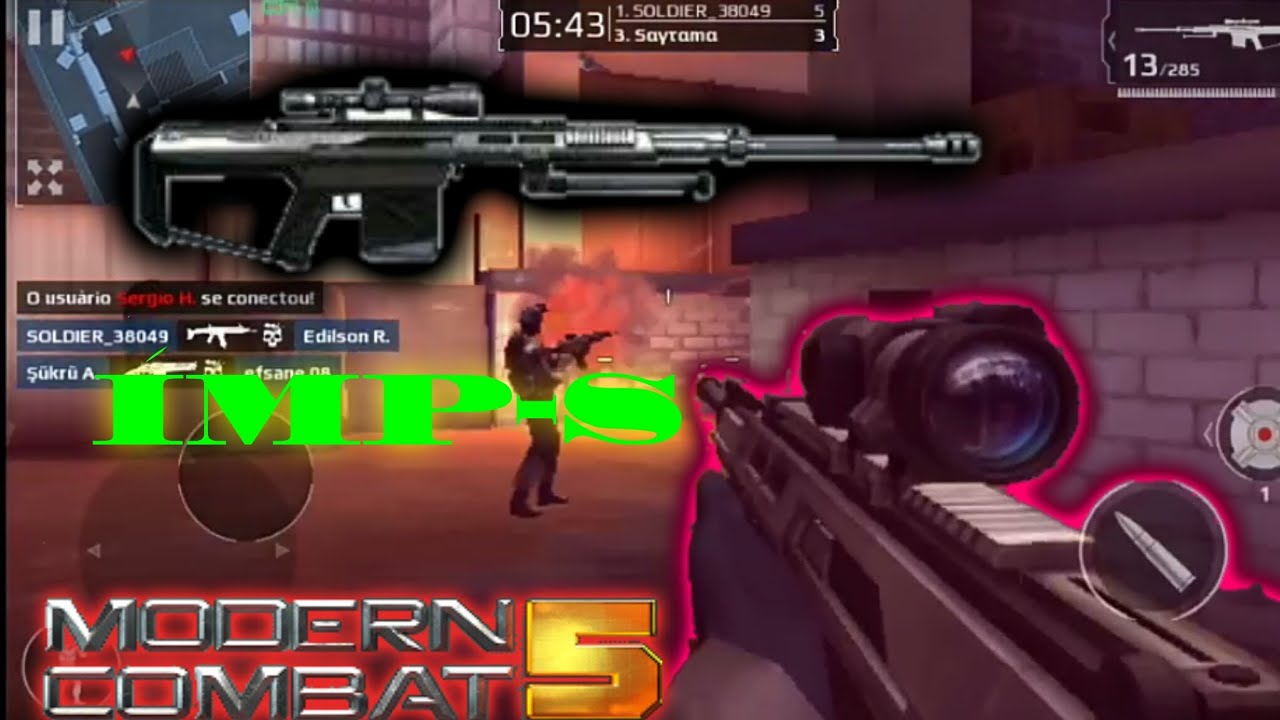 MODERN COMBAT 5• IMP-S tiro explosivo! - YouTube
