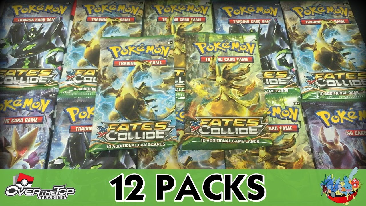 12 Fates Collide Booster Packs Pokemon Card Opening - YouTube