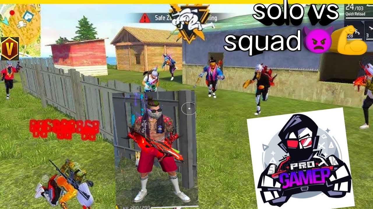 solo vd squad scar+mp40 BR Rank match next level free fire gameplay👿💪👿💪 ...