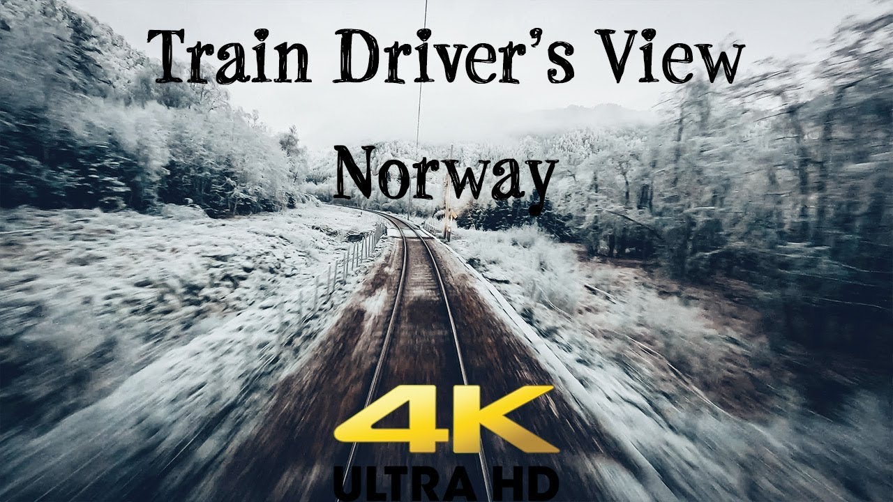 TRAIN DRIVER'S VIEW: Early morning sparkling commute in 4K UltraHD ...