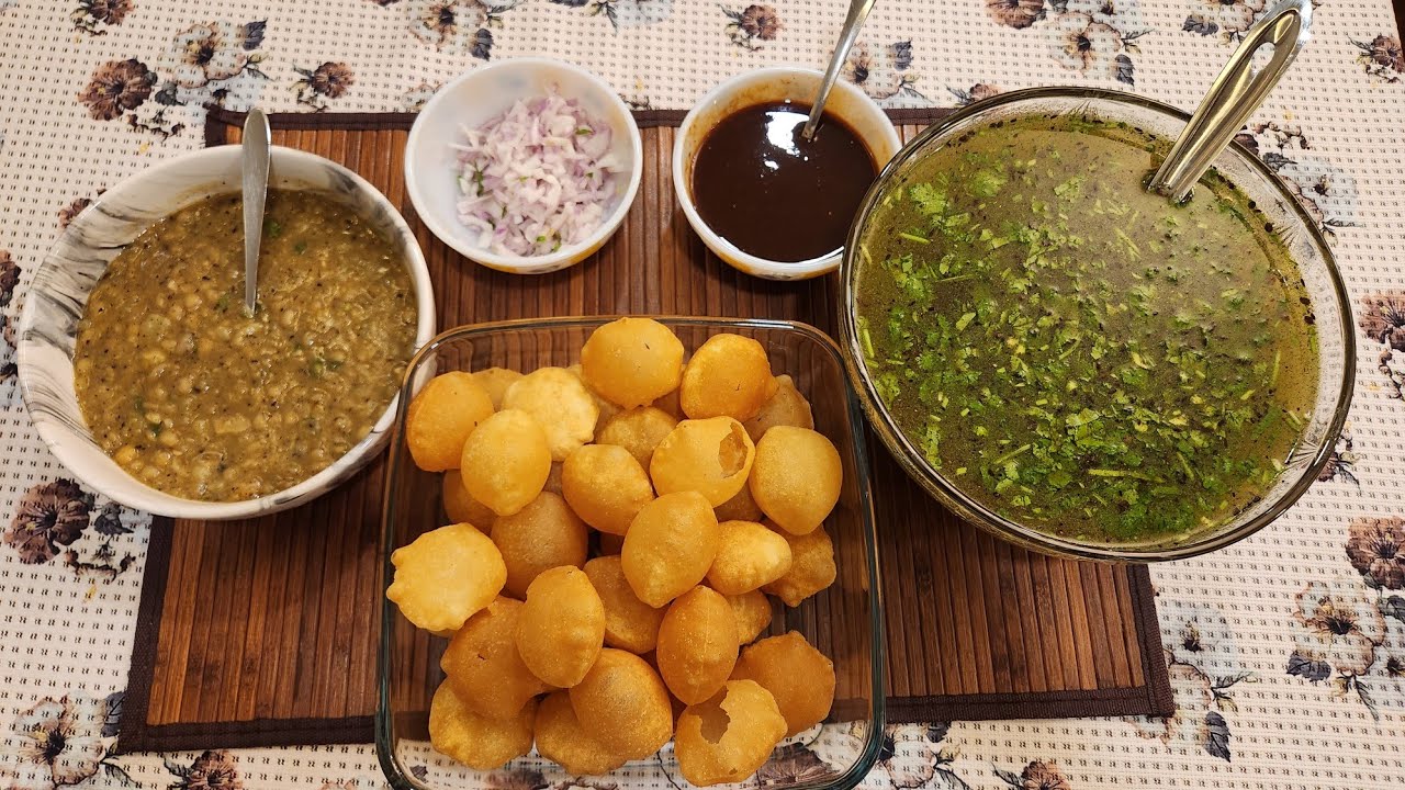 Bombay Style Ragda Pani Poori | गोलगप्पे पानी पूरी खाने का खास मुंबई ...