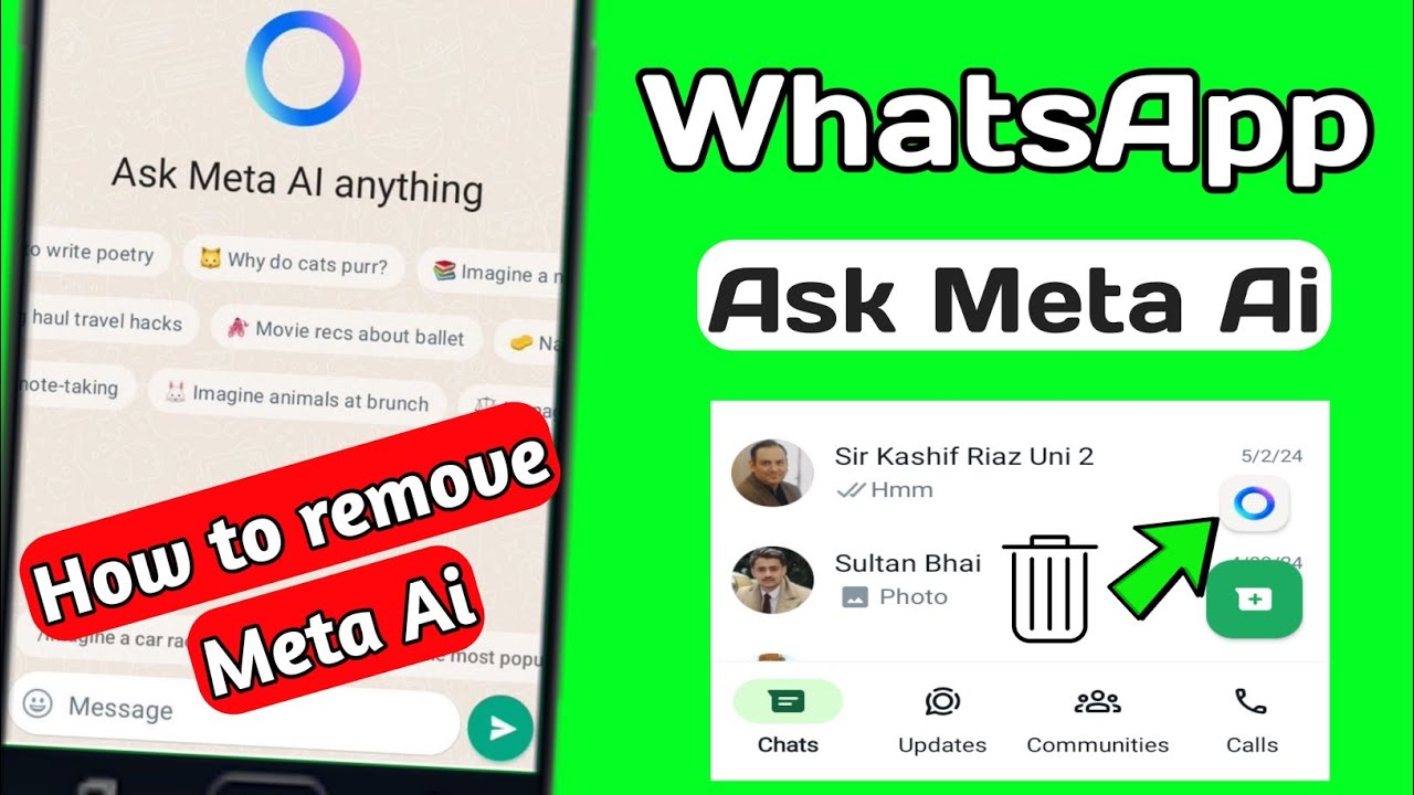 How To Remove Ask Meta Ai From Whatsapp 2024 | Ask Meta Al Anything ...