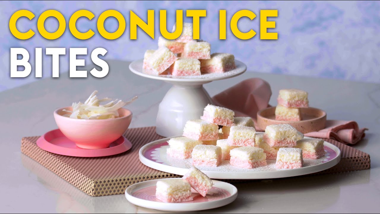 Coconut ice bites | delicious. Australia - YouTube