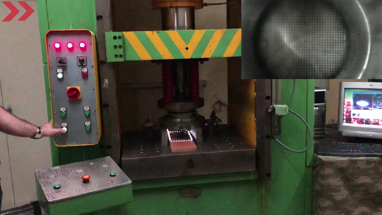 Nakajima Deep Drawing Test - YouTube