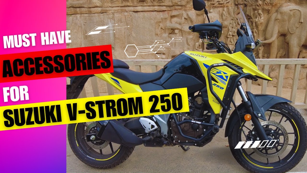 Must have Accessories for Your Suzuki V Strom 250 - YouTube