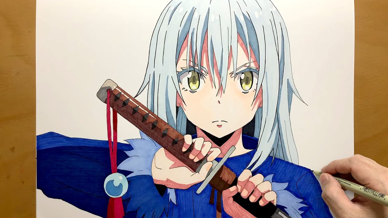 how to draw Rimuru Tempest from That Time I Got Reincarnated as a Slime ...