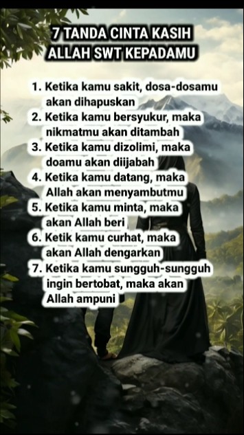 Tanda cinta Allah SWT kepada hambaNya #cintaallah #dakwah #feedshorts ...
