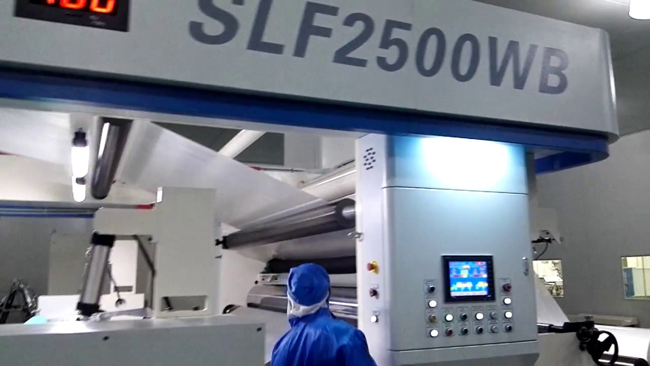 2500mm web width solventless laminating machine from Sinomech - YouTube