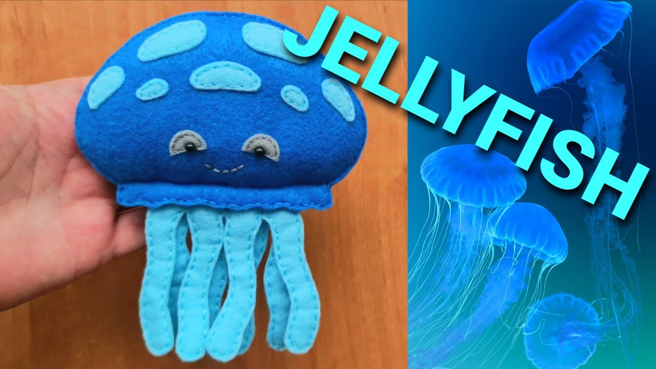 Handmade JELLYFISH🐟 / Felt Toy / Sea Creature - YouTube