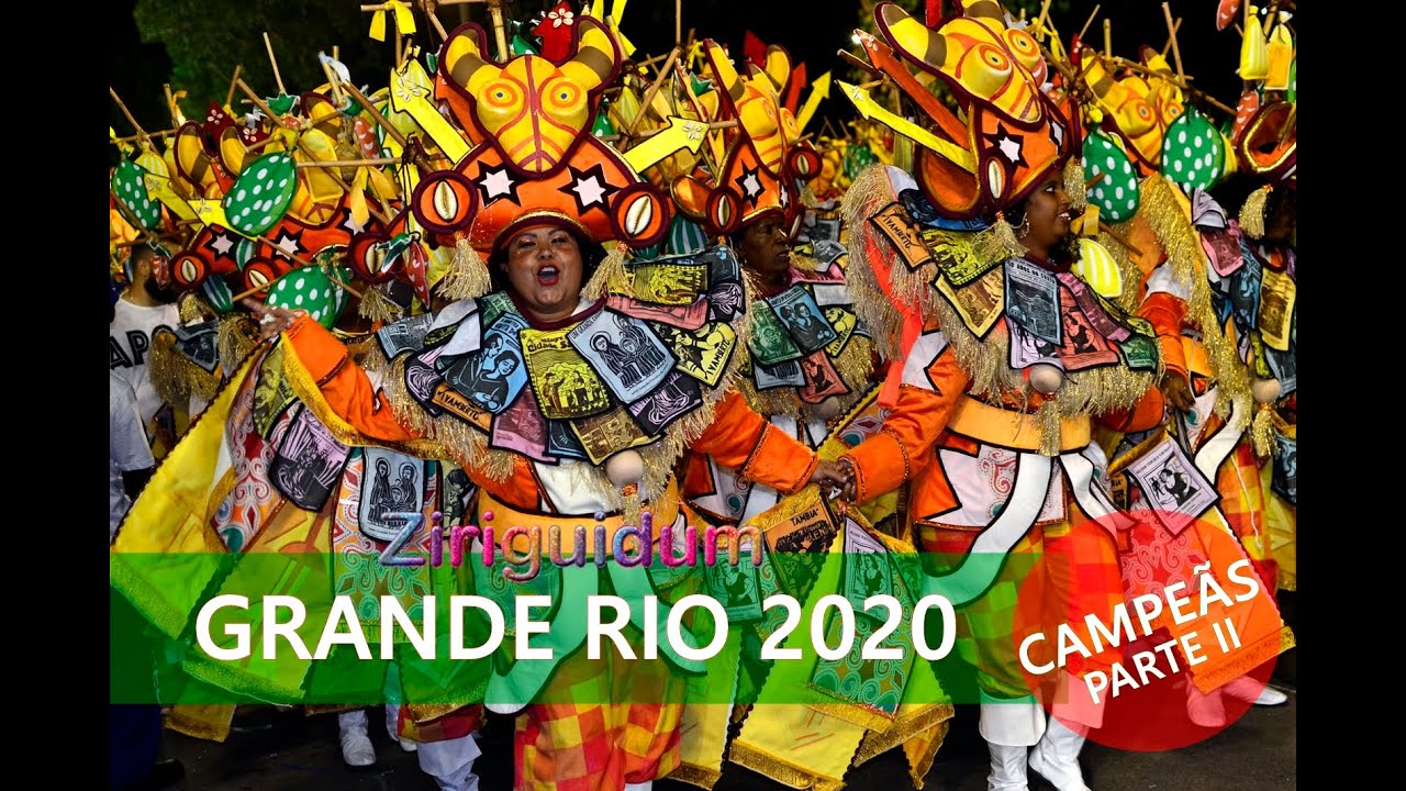 ZIRIGUIDUM: GRANDE RIO 2020 NAS CAMPEÃS - ARRANCADA DO DESFILE NA ...