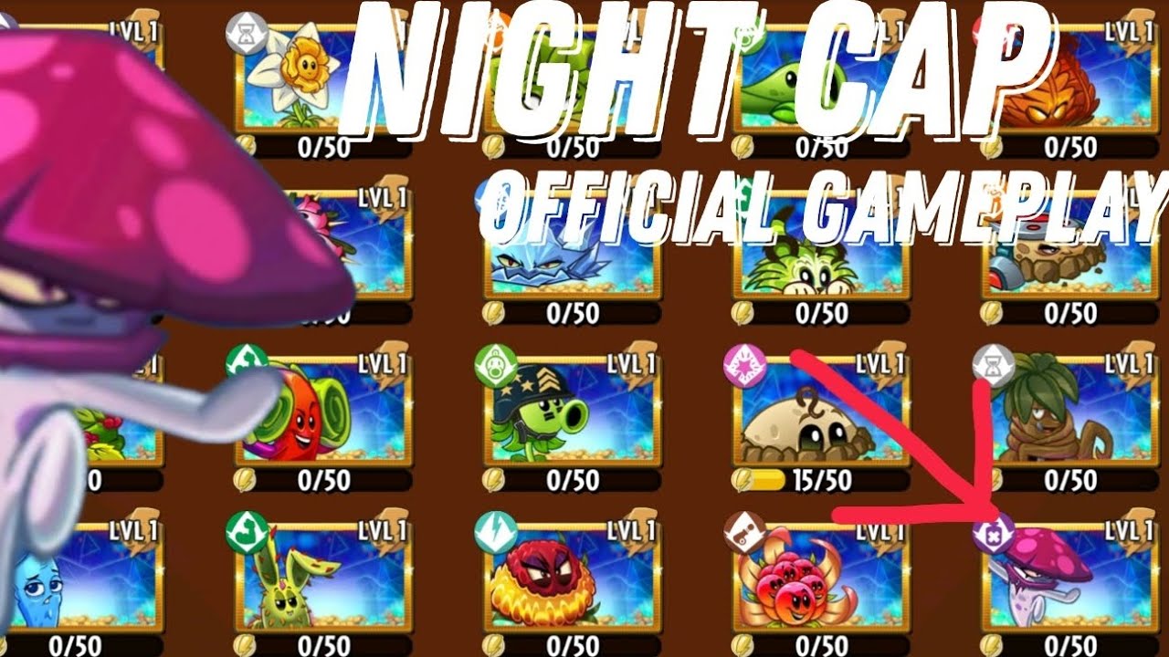 nightcap official gameplay. plants vs zombies 2 - YouTube