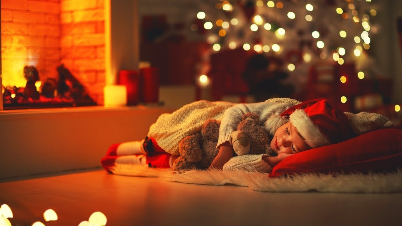 Christmas Carols for Sleep • ''Silent Night'' 10 Hours BLACK SCREEN ...