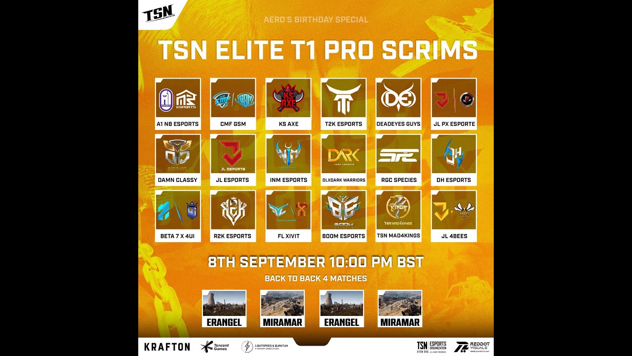 TSN ELITE T1 PRO SCRIMS - YouTube
