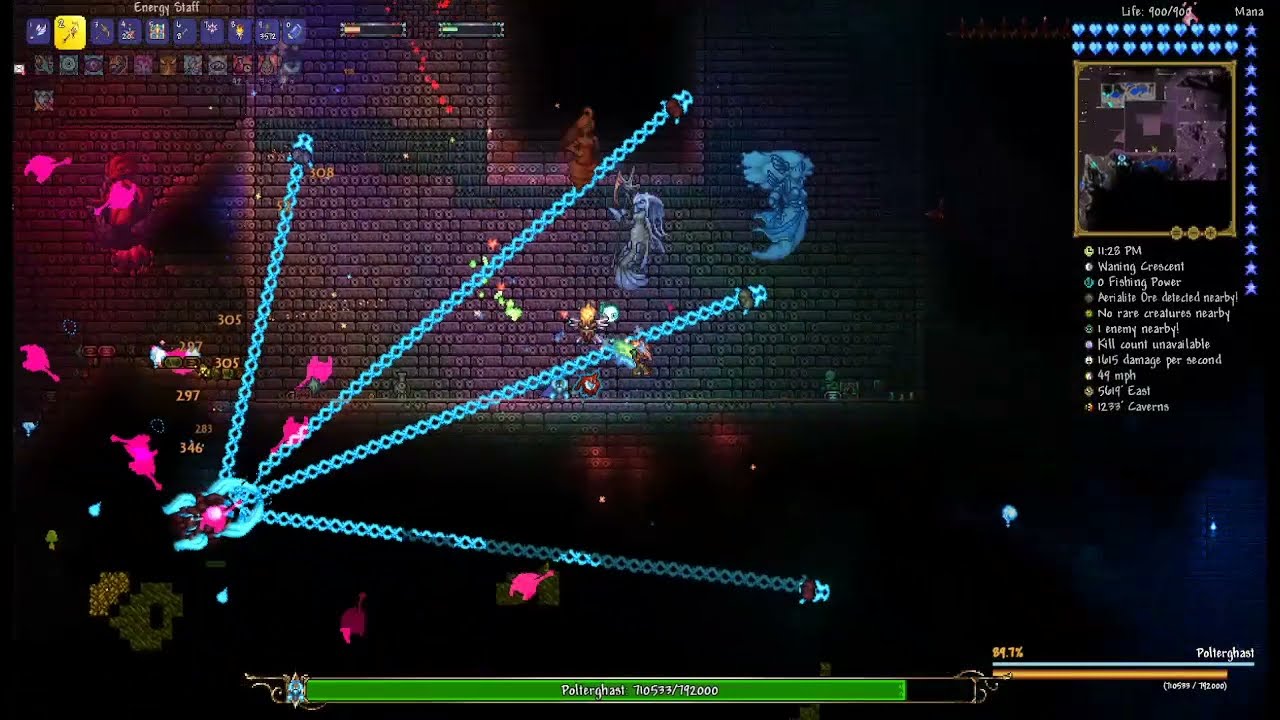 Terraria Calamity Mod Summoner Playthrough (Part 69) - Vs. Polterghast ...