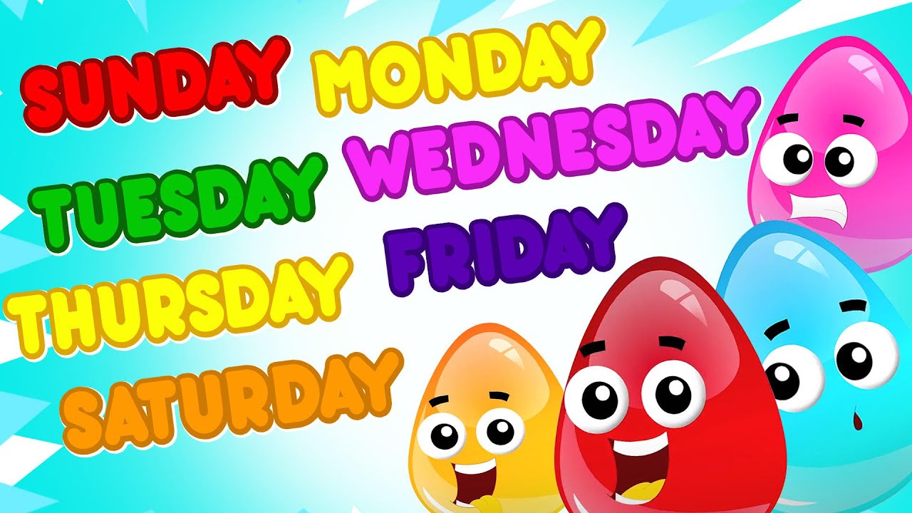 Days of the Week Song, Educational Video and Nursery Rhyme for Babies ...