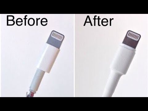 How To Fix a Broken iPhone Charger ! - YouTube