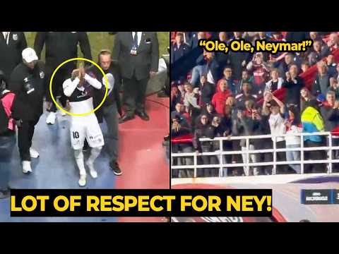 UNREAL SCENES! Neymar got standing ovation in Buenos Aires stadium during Santos vs San Lorenzo