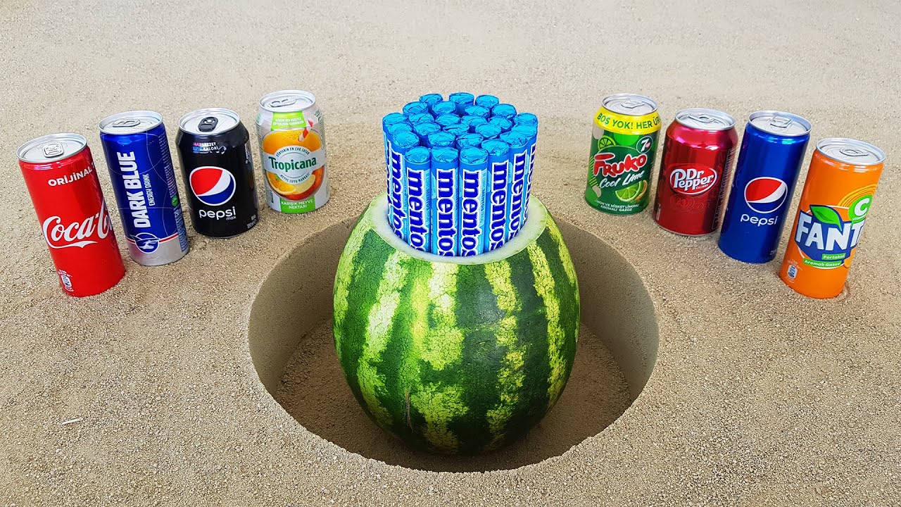 Watermelon VS Cola, Fanta, Fruko, Pepsi Max, Dark blue, Dr Pepper ...