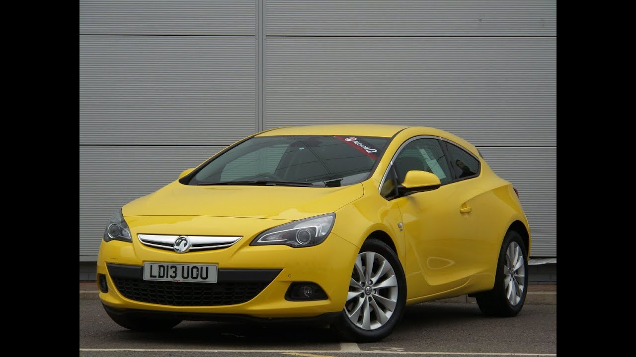2013 13 Vauxhall Astra GTC 2.0 CDTi SRi 3dr Auto Inc Air Con in yellow ...