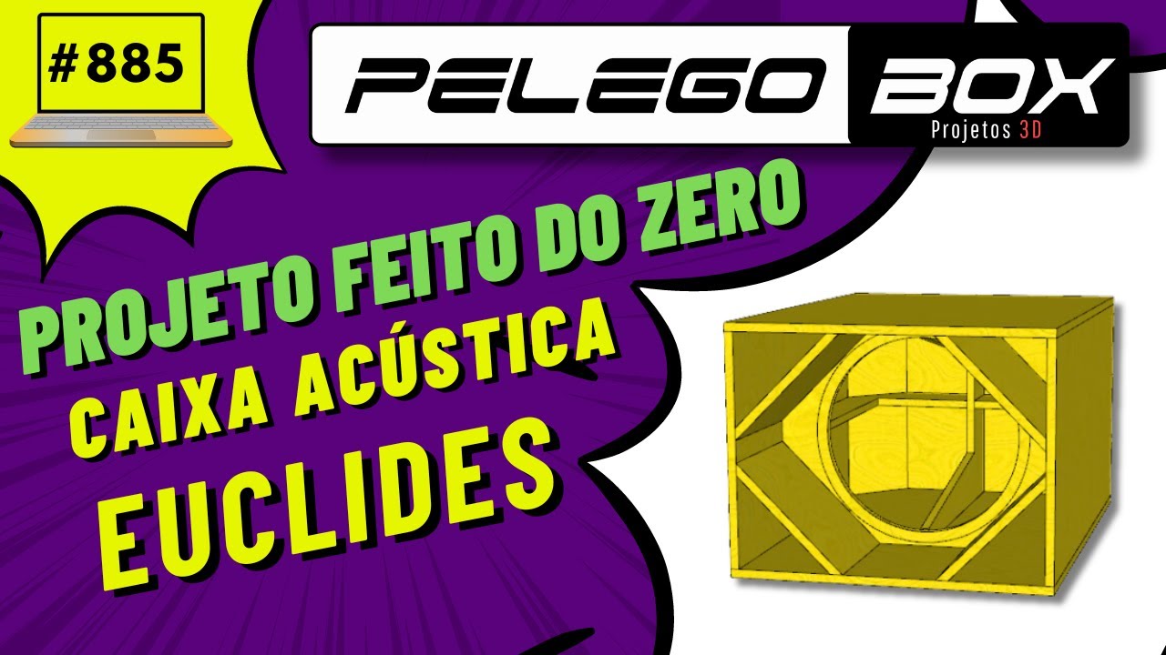 #885 CAIXA EUCLIDES 1 X 15" JBL VULCANO 3.8 1900W 15SWV3.8 PROJETO PELEGO BOX FEITO DO ZERO ...