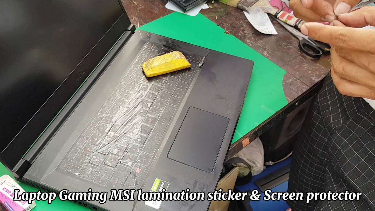 អ៊ុត Laptop Gaming Lamination Sticker & Screen Protector - YouTube