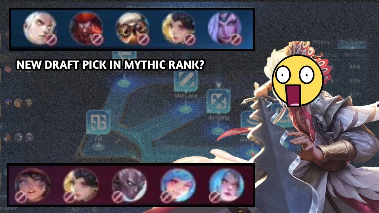 NEW 10 BAN DRAFT PICK IN MYTHIC RANK?! | EPIC COMEBACK - YouTube