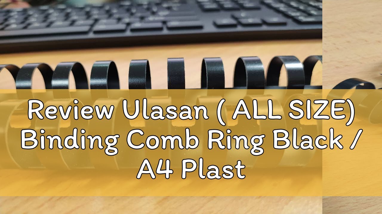 Review Ulasan ( ALL SIZE) Binding Comb Ring Black / A4 Plastic Comb ...