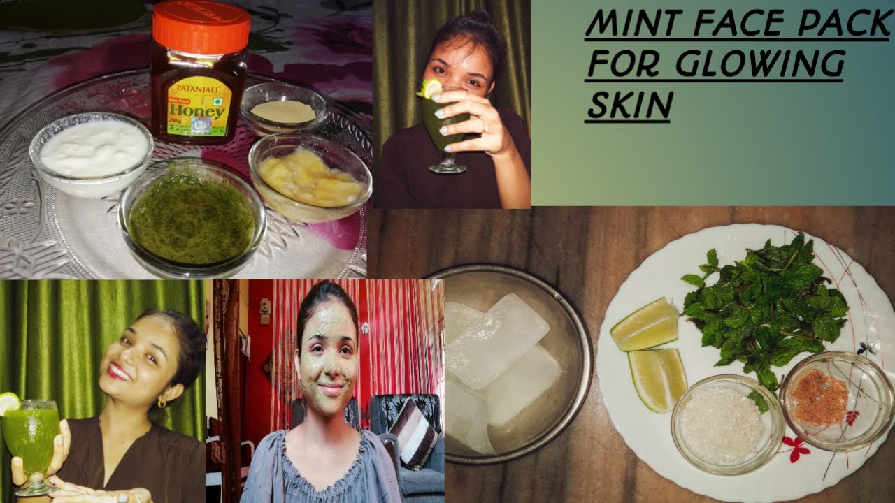 MINT FACE PACK /MINT LEMON JUICE /RESULTS IN 1 DAY. - YouTube
