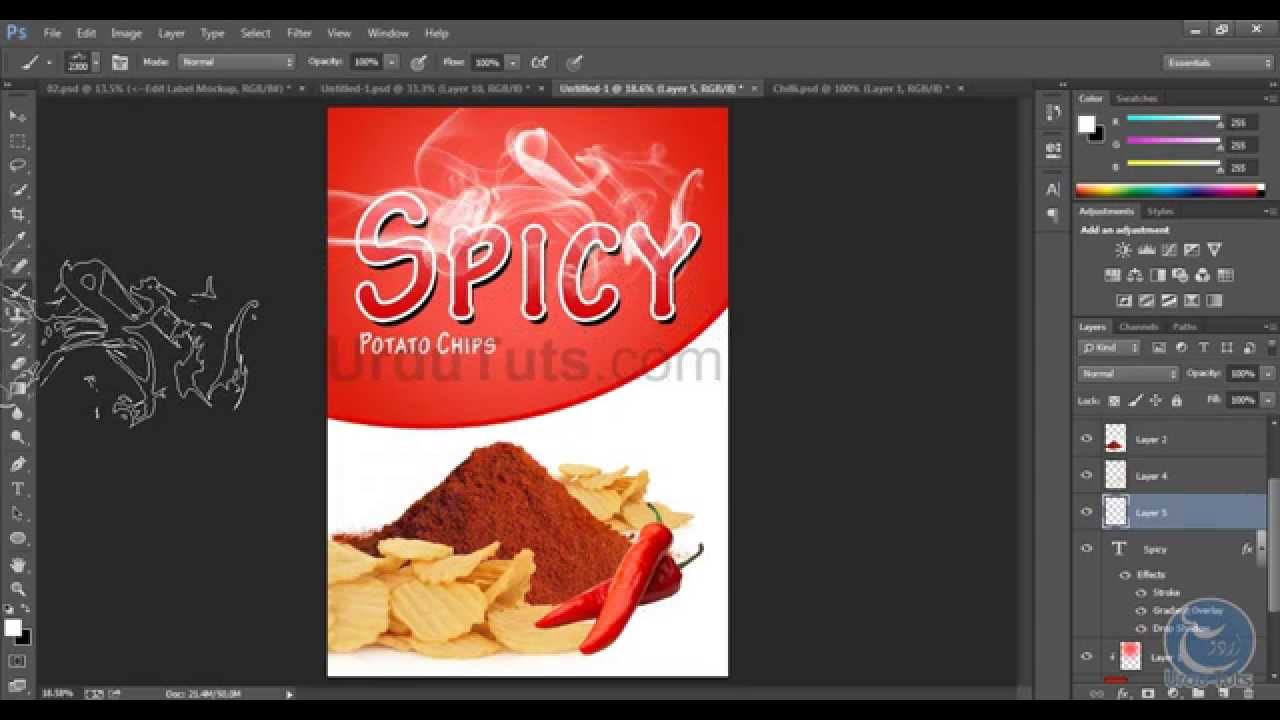 Design Product Wrapper in Photoshop - YouTube