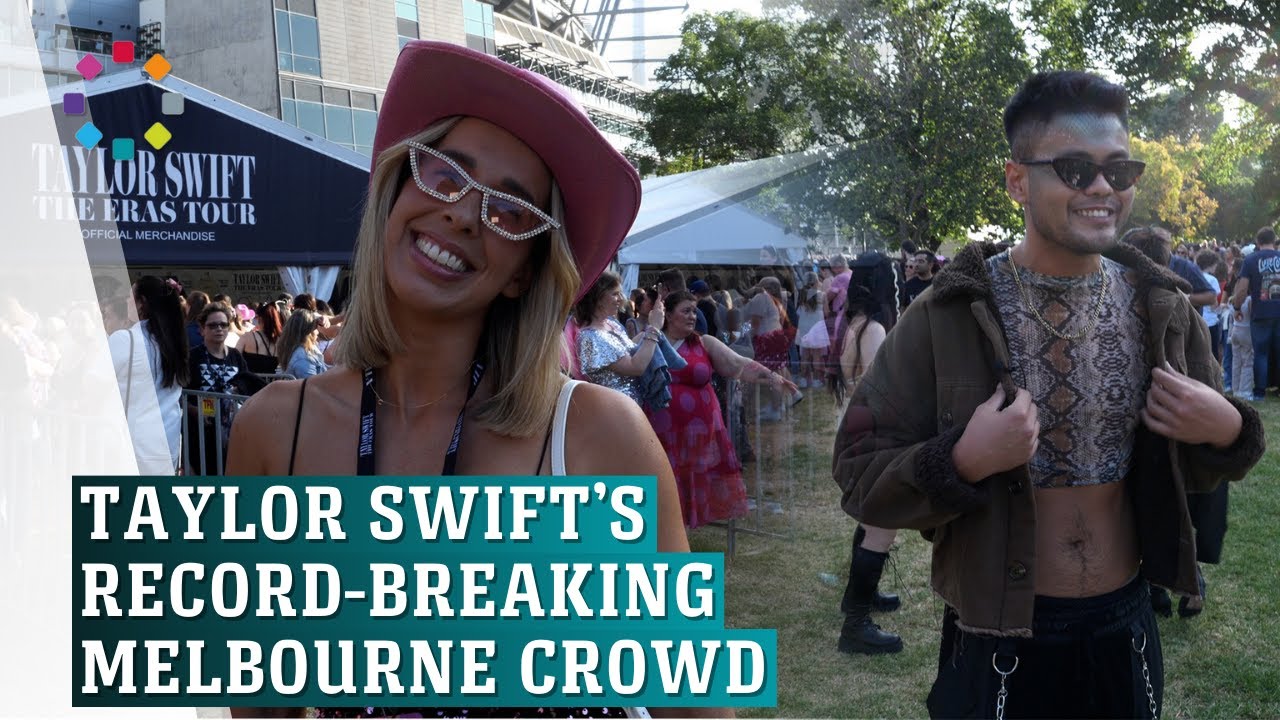 Melbourne Swifties make up Taylor's biggest crowd ever - YouTube