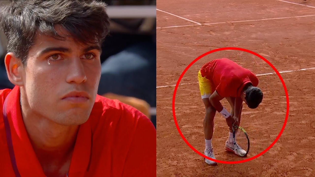 Carlos Alcaraz Crying after Lost Final vs Novak Djokovic, Break Dream ...