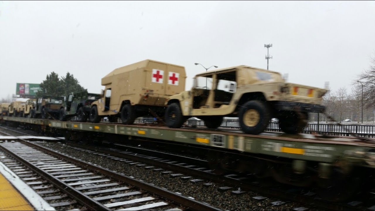 Snowy Winter Railfanning With Military Trains,Coal,Hornshows, and more ...