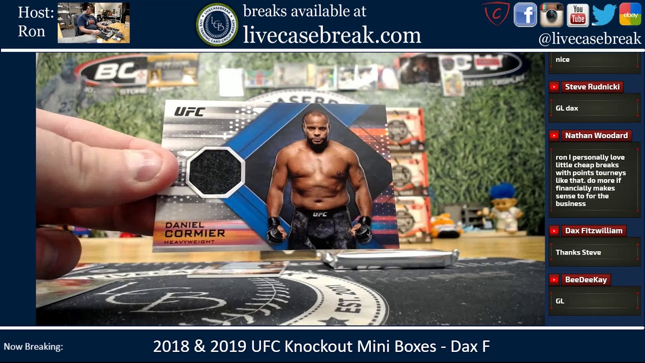2018 2019 Topps UFC Knockout Mini Box Personal Dax F 7 4 2020 - YouTube