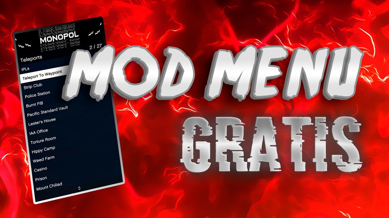 💸 MOD MENU MONOPOL 4.0 ((UNDETECTED)) MOD MENU GRATIS GTA V ONLINE 1.54 ...