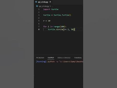 How to draw Spirals with Python | programming - YouTube