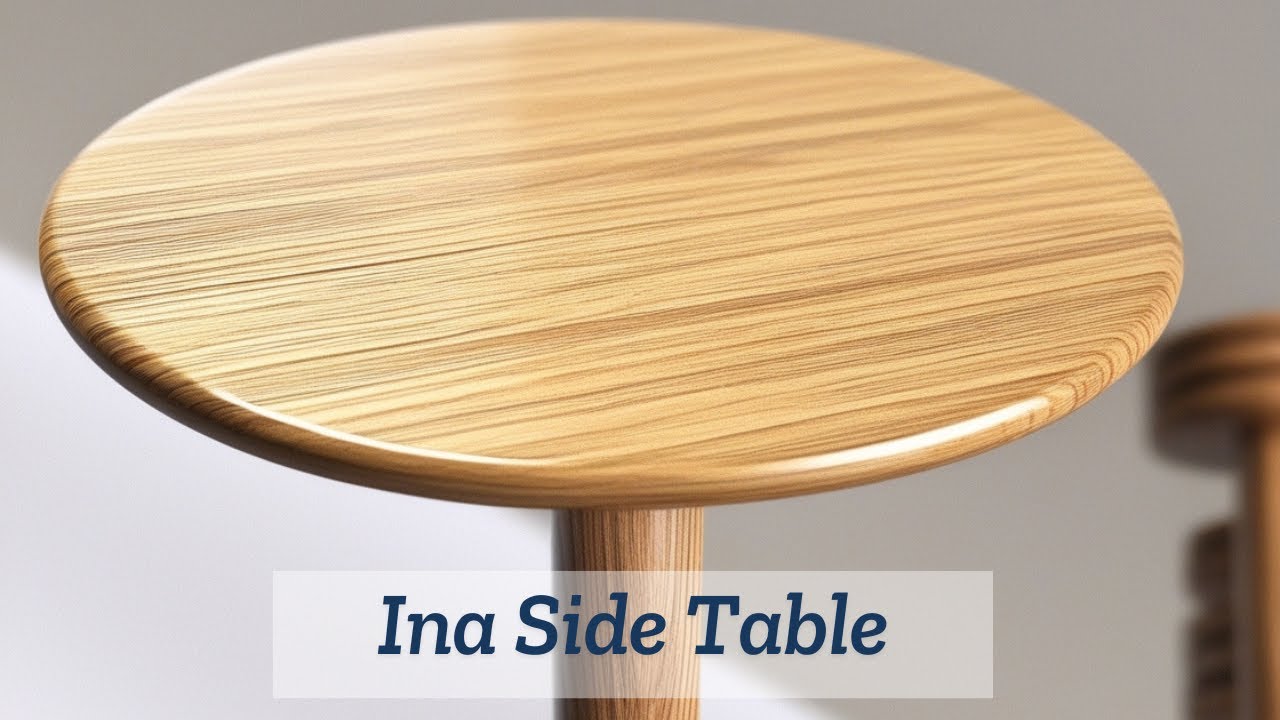 Woodworking Project: Create Your Own Beautiful Ina Side Table - YouTube
