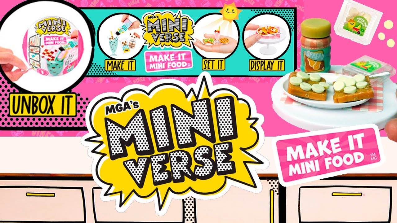 MINIVERSE | MAKE IT MINI FOOD DINER | Series 1 Minis - MGA's 🥞🥯🥧 - YouTube