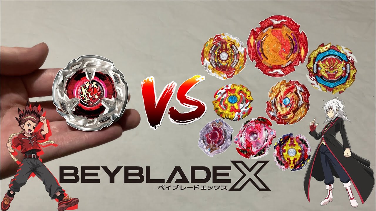 Beyblade BATTLE Scythe Incendio vs ALL SPRYZENS - YouTube