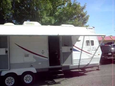 2006 Jayco Jay Flight 28 foot travel trailer, 1 slid out, 2 side doors ...