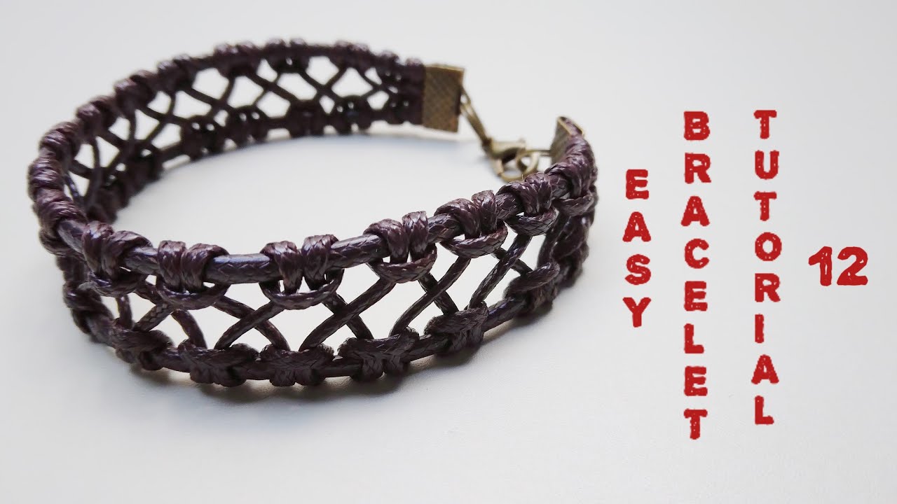 Easy Bracelet Tutorial 12 | cara membuat gelang tangan sederhana dan ...
